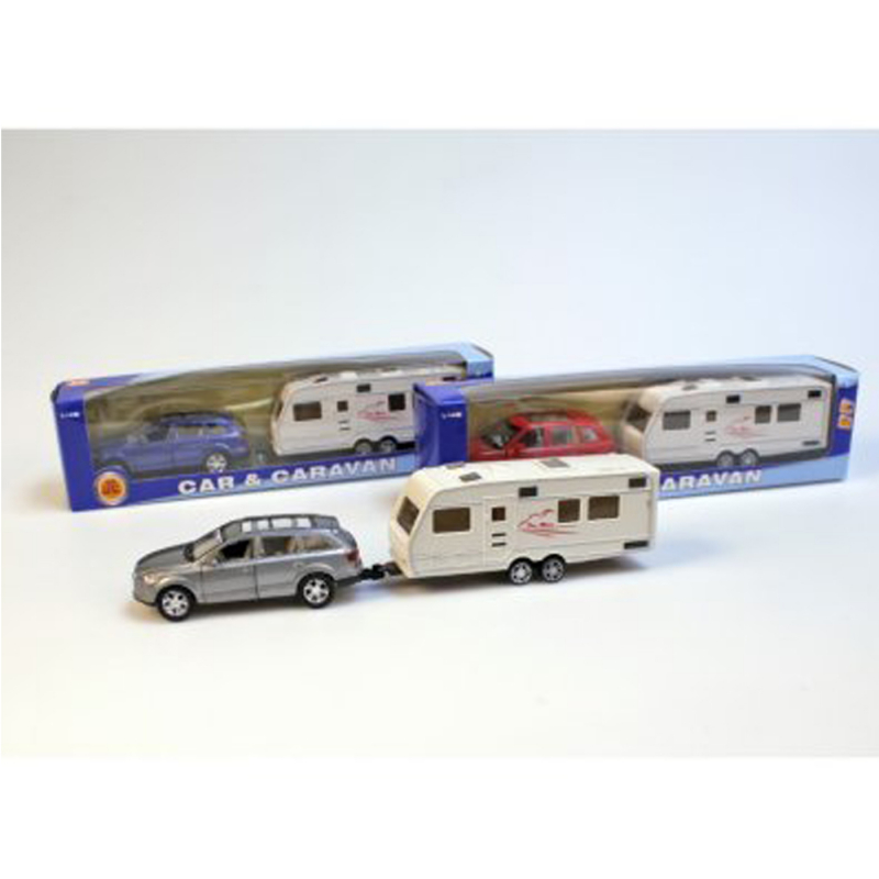 Car with Caravan Toy 32cm | Buy at Campmarket