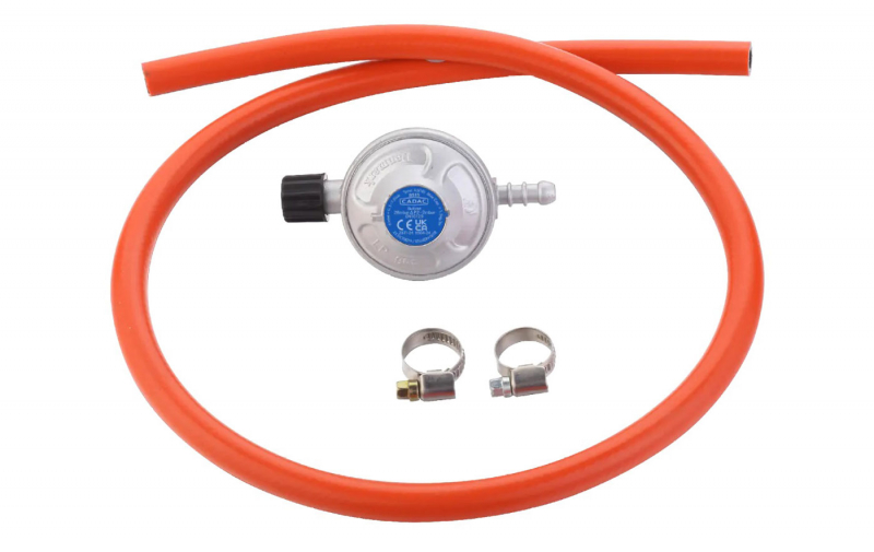 Cadac Regulator valve and hose for camping bottle 30 mbar